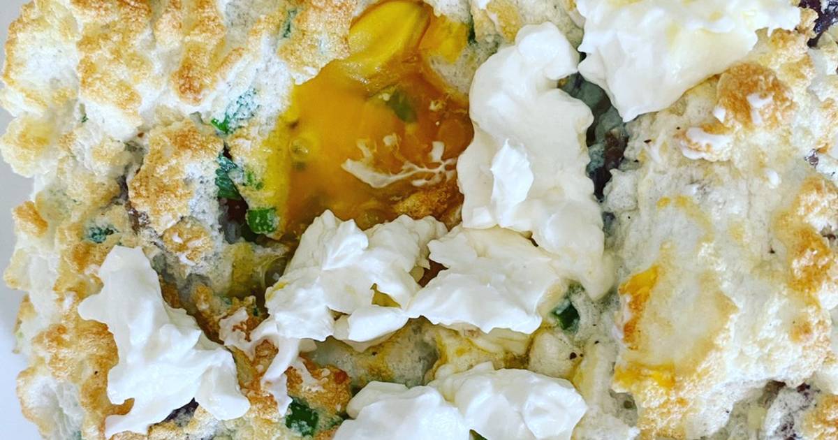 Huevo en nube Receta de Eddy Rocha- Cookpad