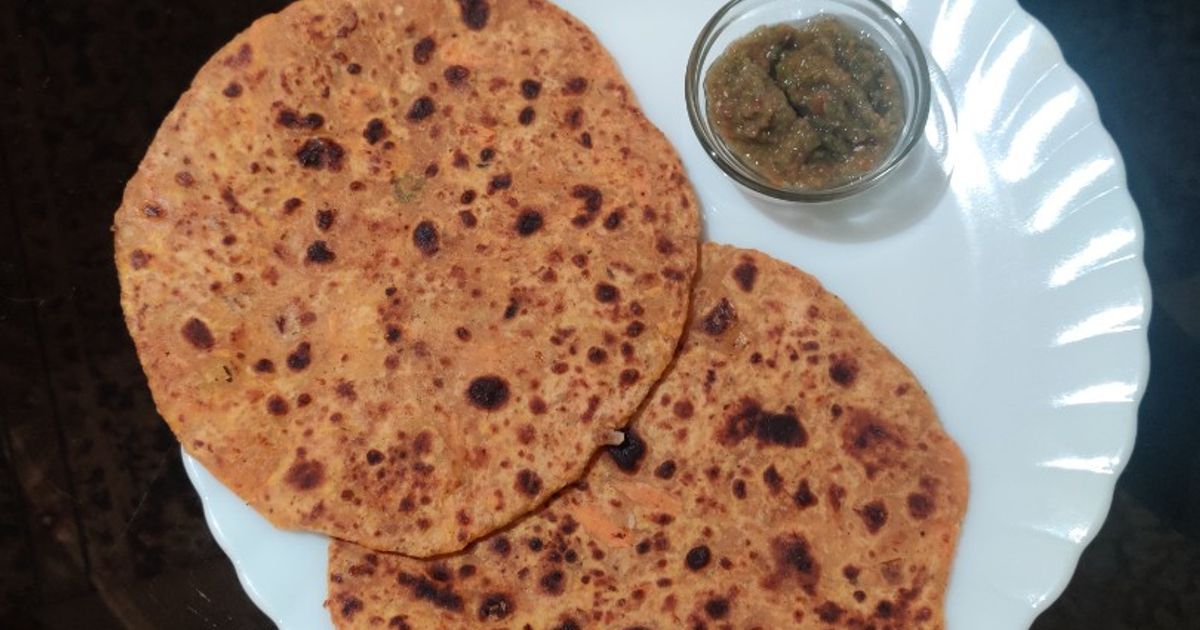 Carrot Paratha Recipe by rama - Cookpad