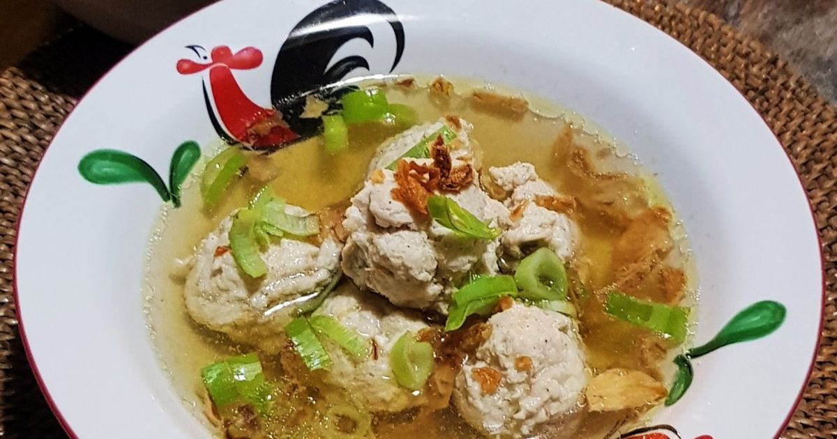 Resep Bakso Ayam Tanpa Tepung Kuah Kaldu oleh Empat Tangan Memasak ...