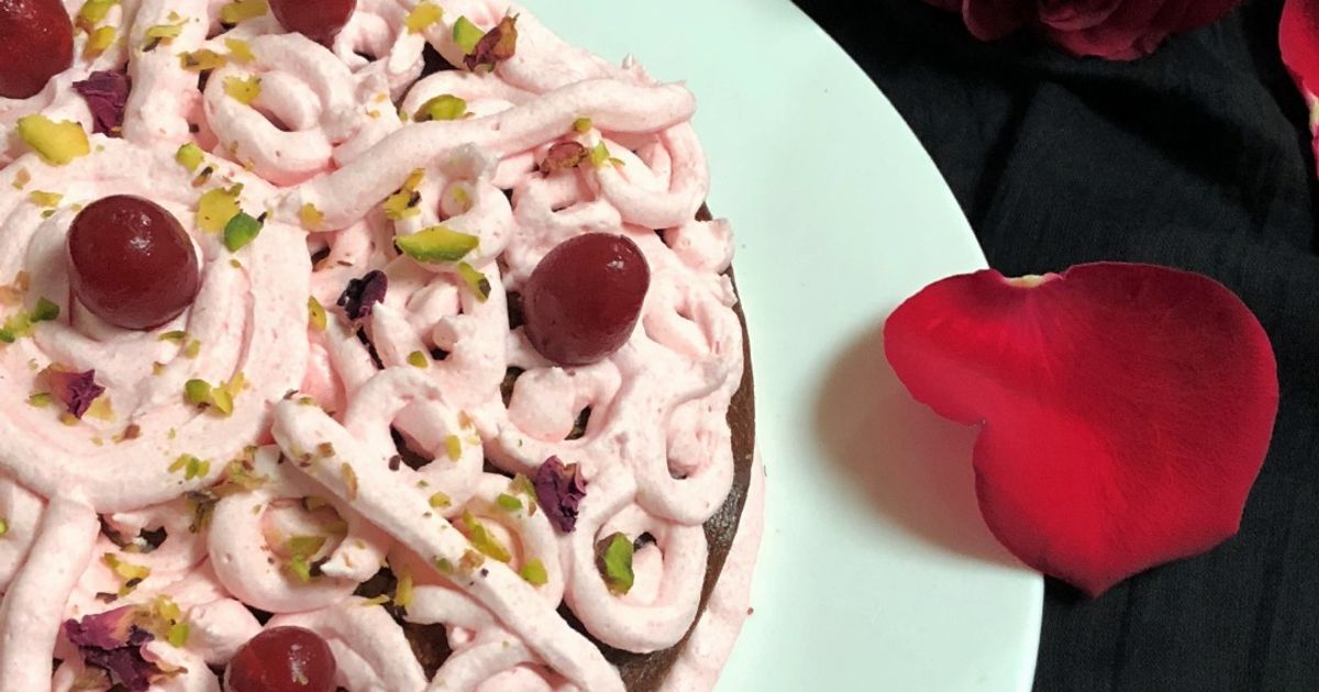 Gulkand Flavoured Cake Recipe by Bethica Das - Cookpad