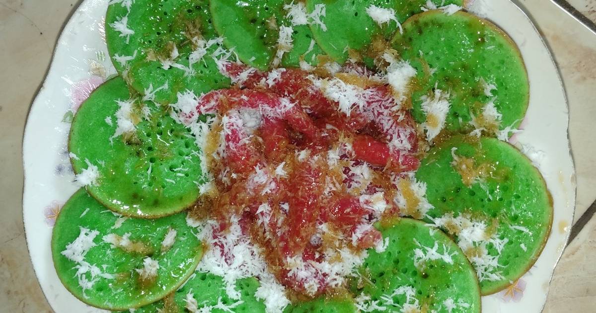 Resep Serabi pandan oleh Bunda Alfan - Cookpad