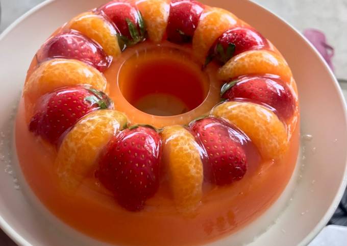 Resep Puding buah rasa mangga susu oleh ulya izzati - Cookpad