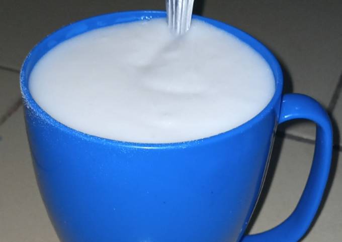 Creamy white rice, coconut and groundnut pap Recipe by Hashal Anani ...