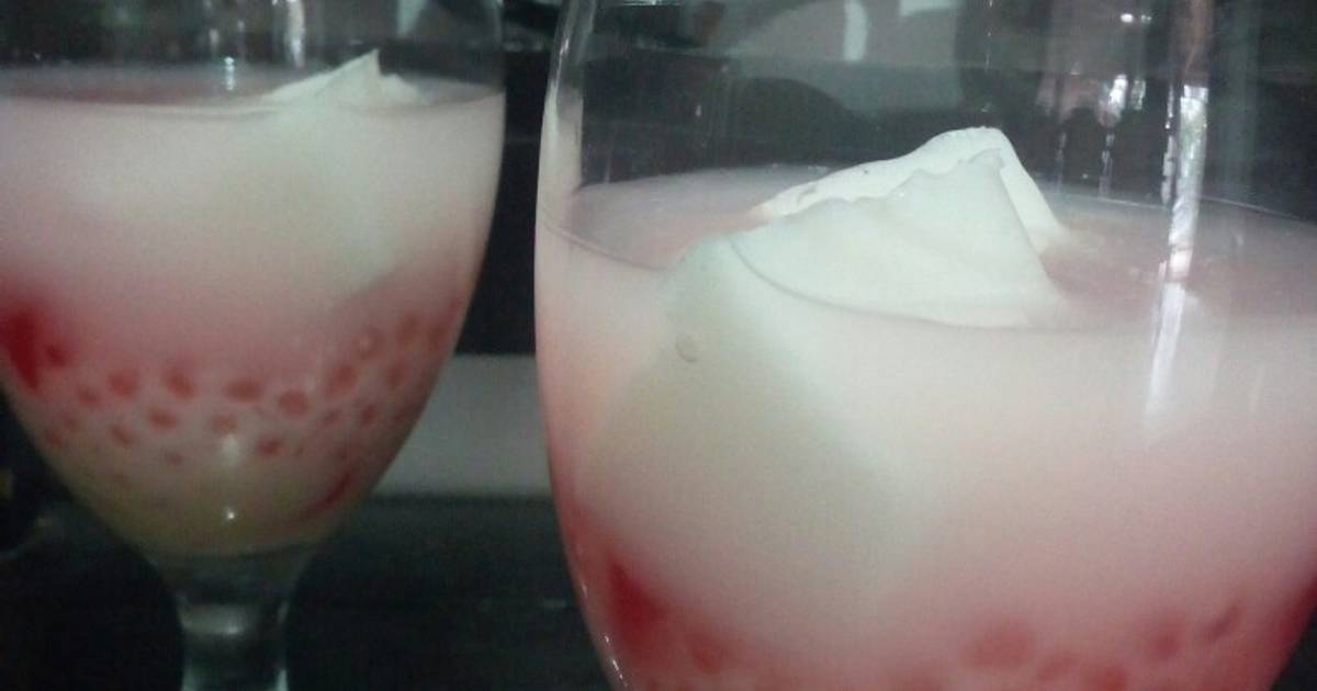 Resep Es puding merah putih mutiara oleh Meylan - Cookpad
