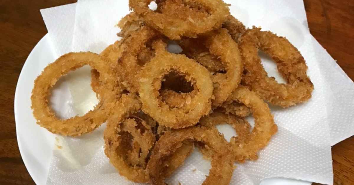 Resep Onion Ring (Renyah Tahan Lama) oleh Retno W - Cookpad