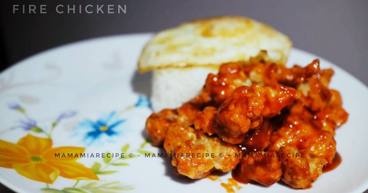 Resep Fire chicken ala richeese factory oleh Mommy Mia Dan Dio - Cookpad