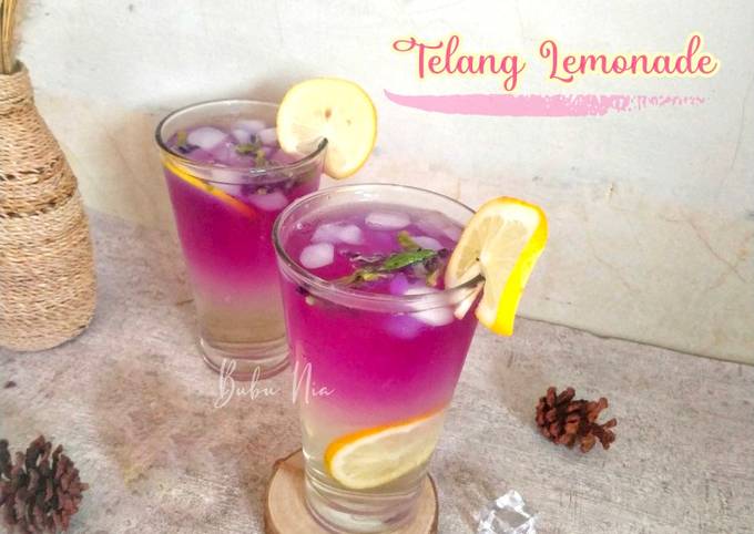 Resep 6. Telang Lemonade (Lemonade Butterfly Pea) oleh Nia Bakabu - Cookpad