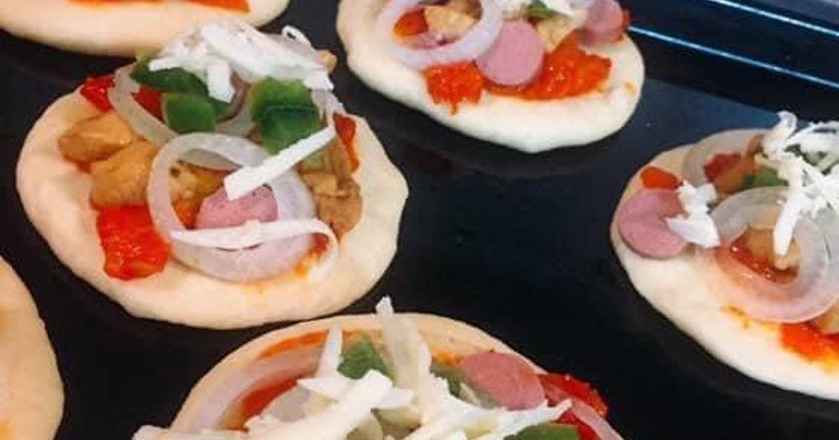 Resep Pizza Mini Rumahan oleh Dapur Umm Ali - Cookpad