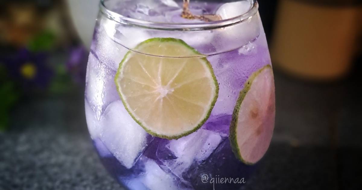 Resep Es Bunga Telang oleh Kiena - Cookpad