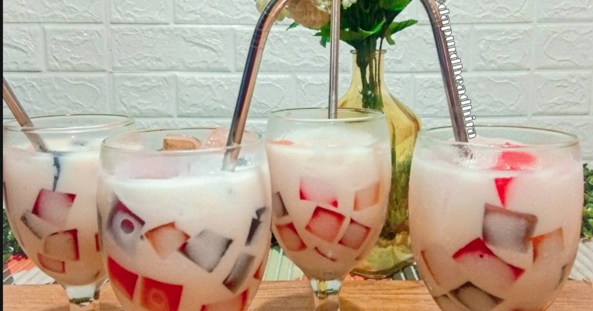 275 resep jeli susu pelangi enak dan mudah - Cookpad