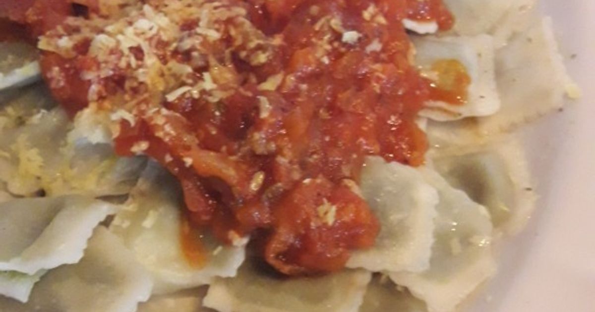 Ravioles De Verdura Con Salsa Roja Y Carne Receta de Rodolfo Bassi 🇦🇷 🇮🇹