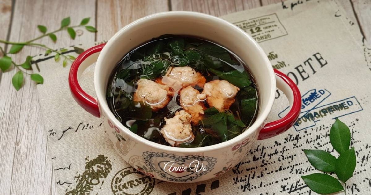 Cách Làm Món Canh rau dền đỏ nấu mọc của Annie Vo - Cookpad