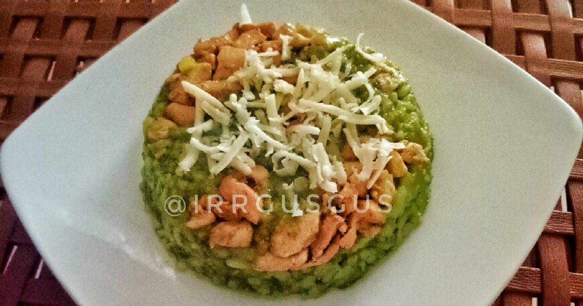 Resep Nasi Tim hijau kejuu - Mpasi 11m+ oleh G - Irma - Cookpad