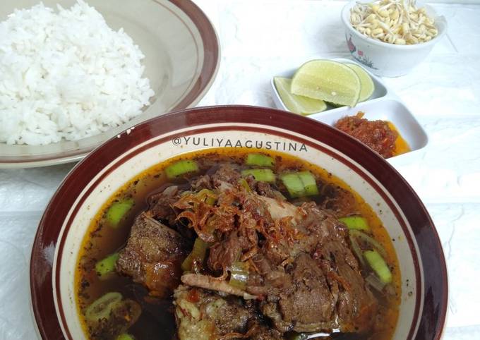 Resep Rawon iga sapi/ rawon daging sapi oleh Yuliya Agustina - Cookpad