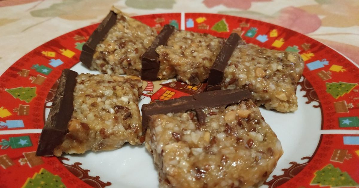 Νηστίσιμες μπάρες με φυστικοβούτυρο και σοκολάτα Συνταγή από τον/την ...