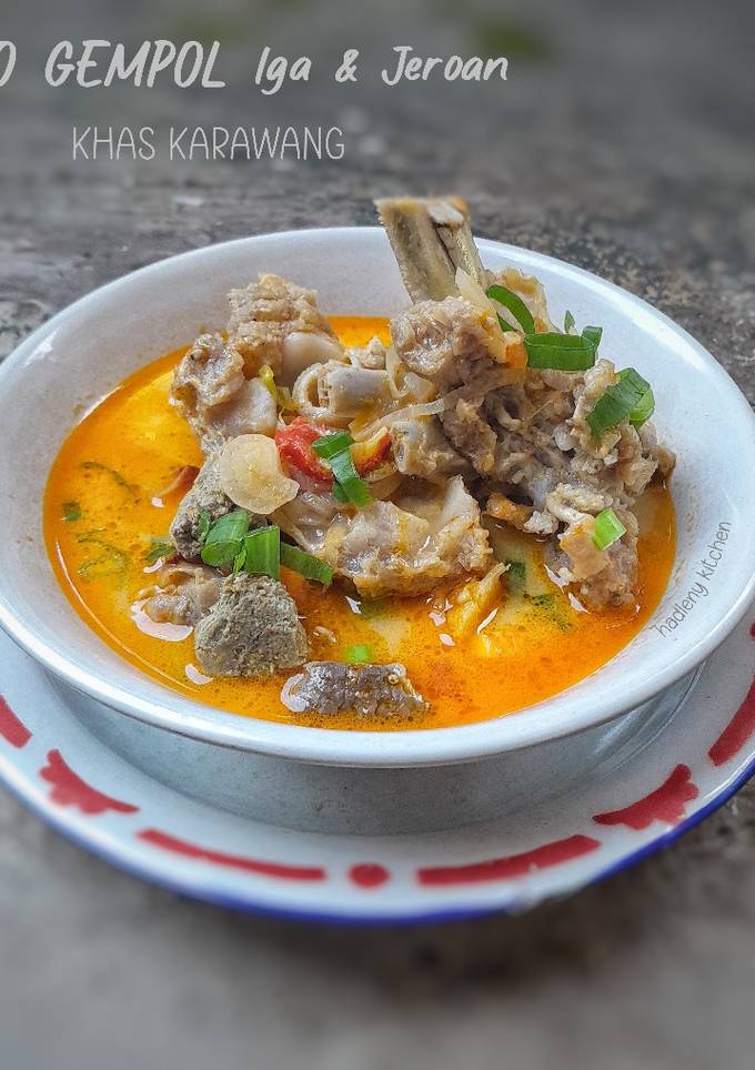 Resep Soto Gempol (iga & jeroan) khas Karawang oleh Hadleny Kitchen ...