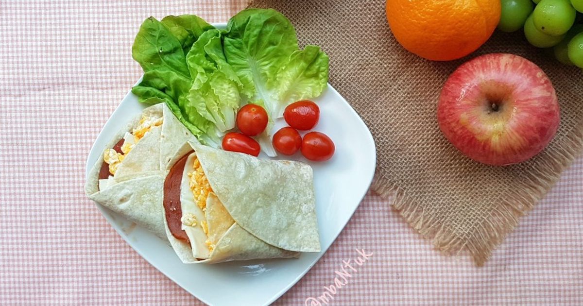 Resep tortilla wrap breakfast rumahan enak dan mudah - Cookpad