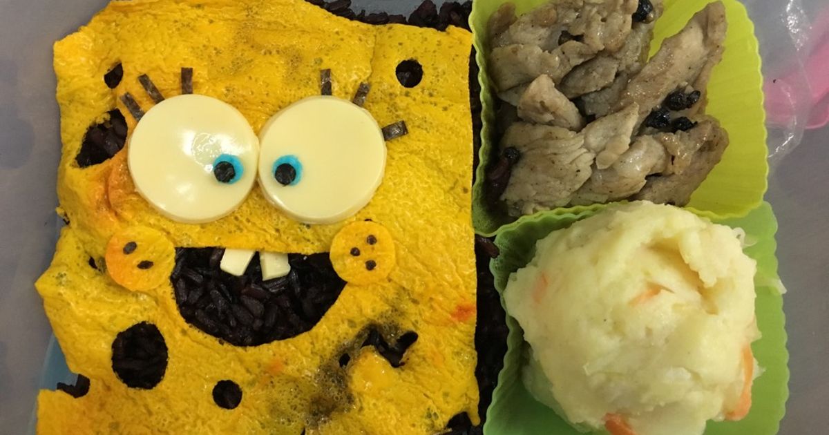 สูตร Spongebob Bento โดย Natty Viva - Cookpad