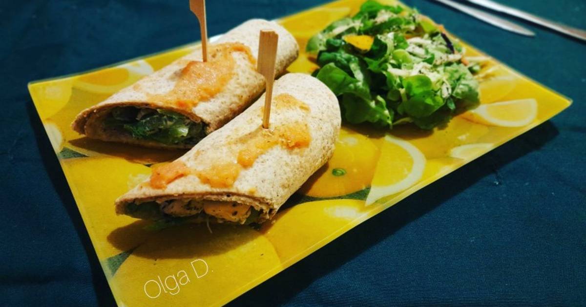 Τορτίγιες με κοτόπουλο και σάλτσα γιαουρτιού Συνταγή από τον/την Olga D ...