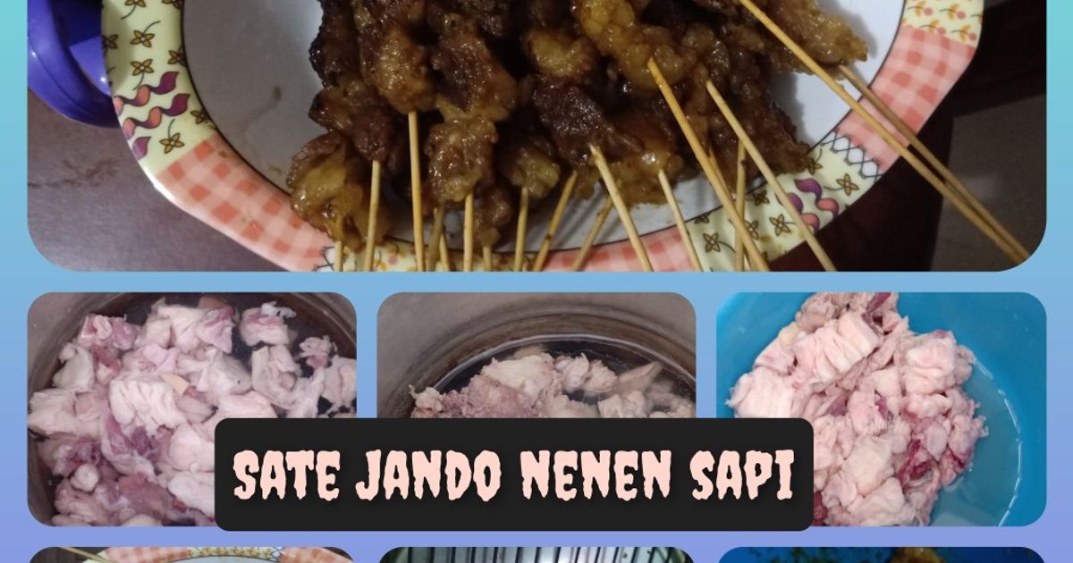 Resep Sate Jando Nenen Sapi oleh aisidin danuartha - Cookpad