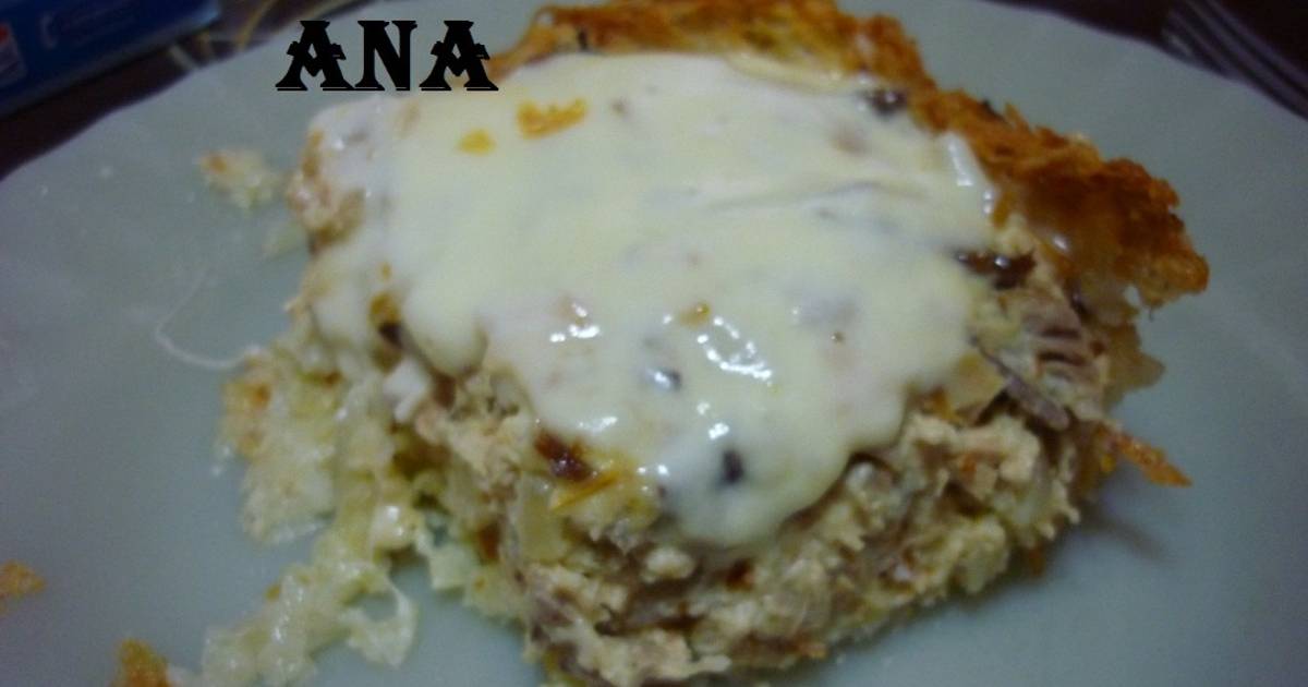 Tarta de cebollas y pollo distinta Receta de GRINGA- Cookpad