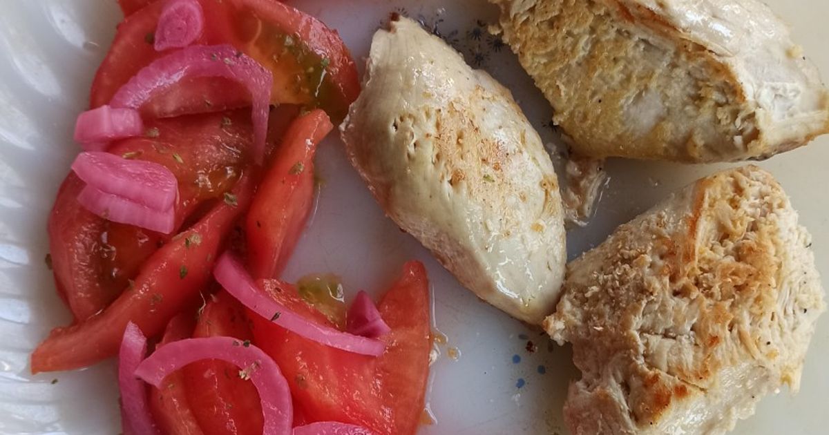 Pechuga De Pollo Con Tomates, Almuerzo Simple Receta de Juli Cocina ...