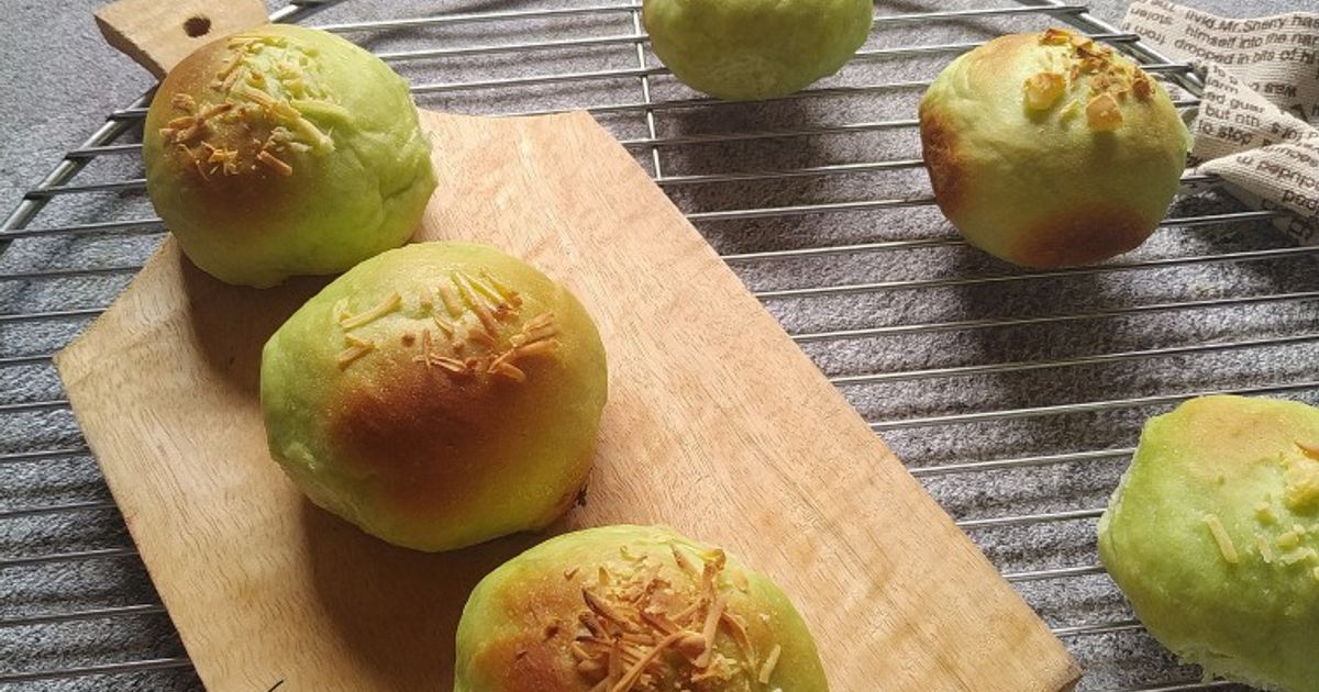 Resep Pandan Bun (Eggless) oleh Indah Kurniasari - Cookpad