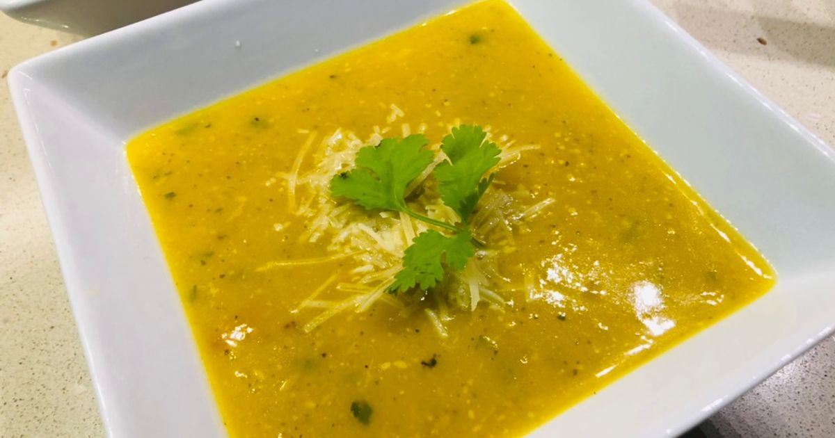 sopa crema de calabaza parmesano - 4 recetas caseras- Cookpad