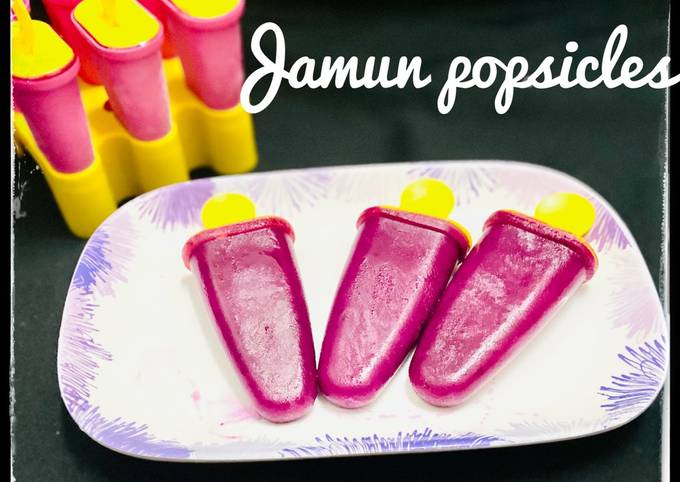 Jamun popsicles Recipe by Travel with Hena - Cookpad