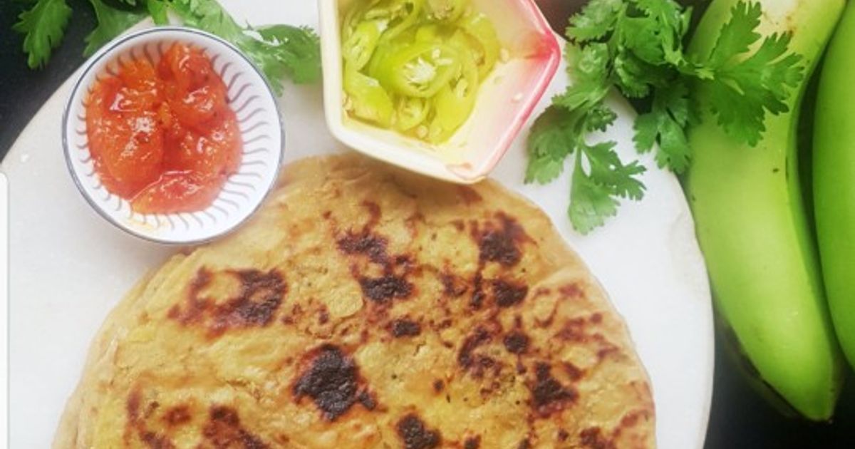 Raw Banana Paratha Recipe by Jain Recipe By Diviss Kitchen - Cookpad