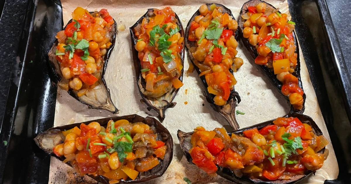 Vegetarian Stuffed Eggplant Recipe By Lubnas Kitchen Cookpad