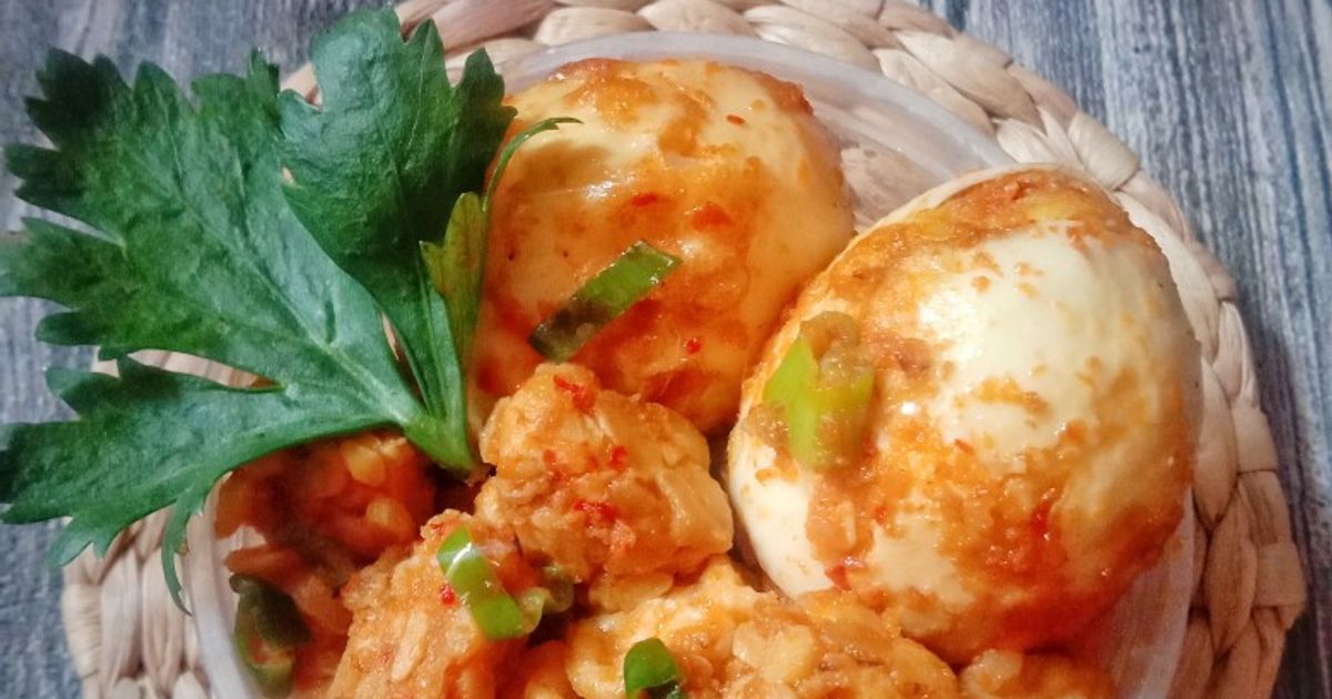 Resep Balado 3 T (Telur, Tempe, Tahu) oleh Nupa Nupi Kitchen - Cookpad