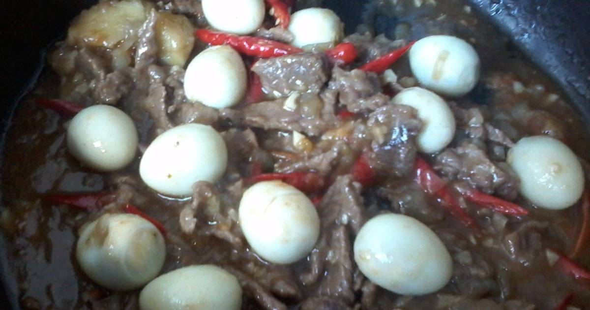 Resep Cah Daging+telur puyuh, gampang & lezzat oleh mamarfa - Cookpad