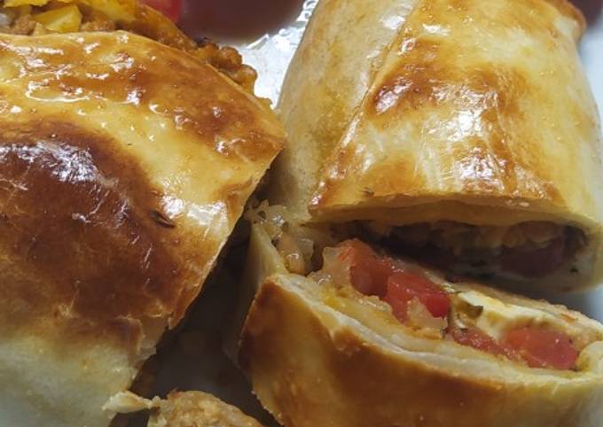 Rollo de Pechuga de Pollo con Masa Casera Receta de graciela martinez ...