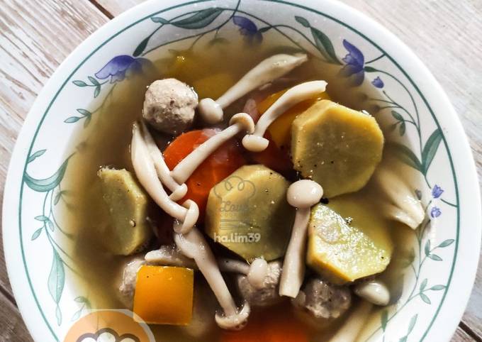 Resipi Sayur Pedas Keledek & Cendawan oleh ha.lim39 - Cookpad