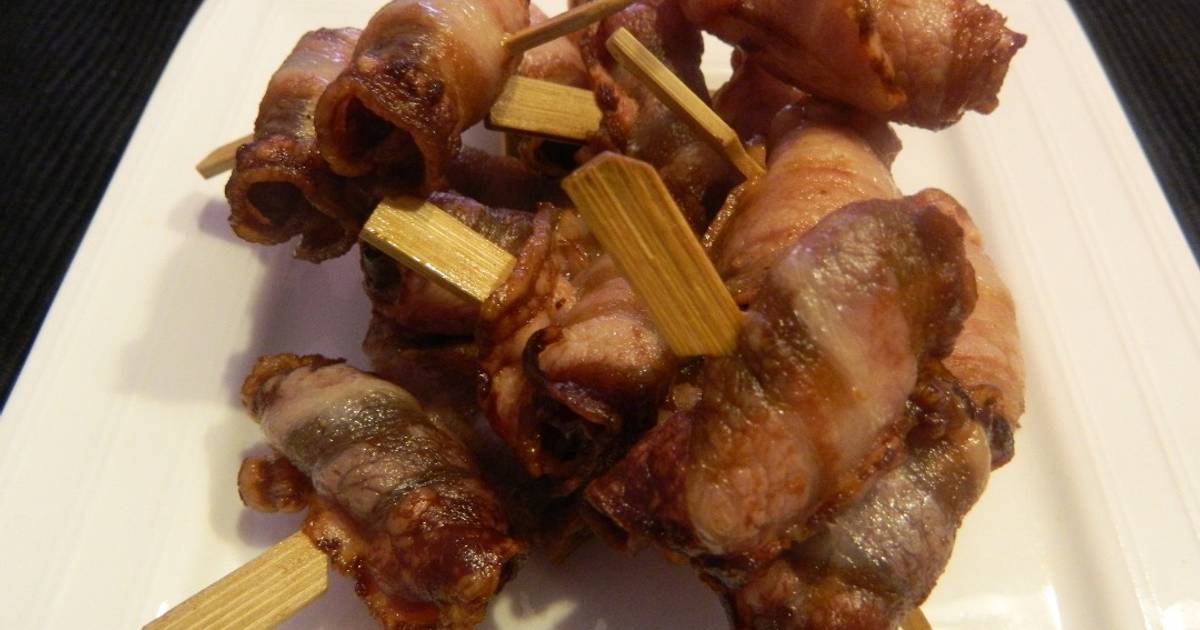 Dátiles con bacon Receta de David Hernandez- Cookpad