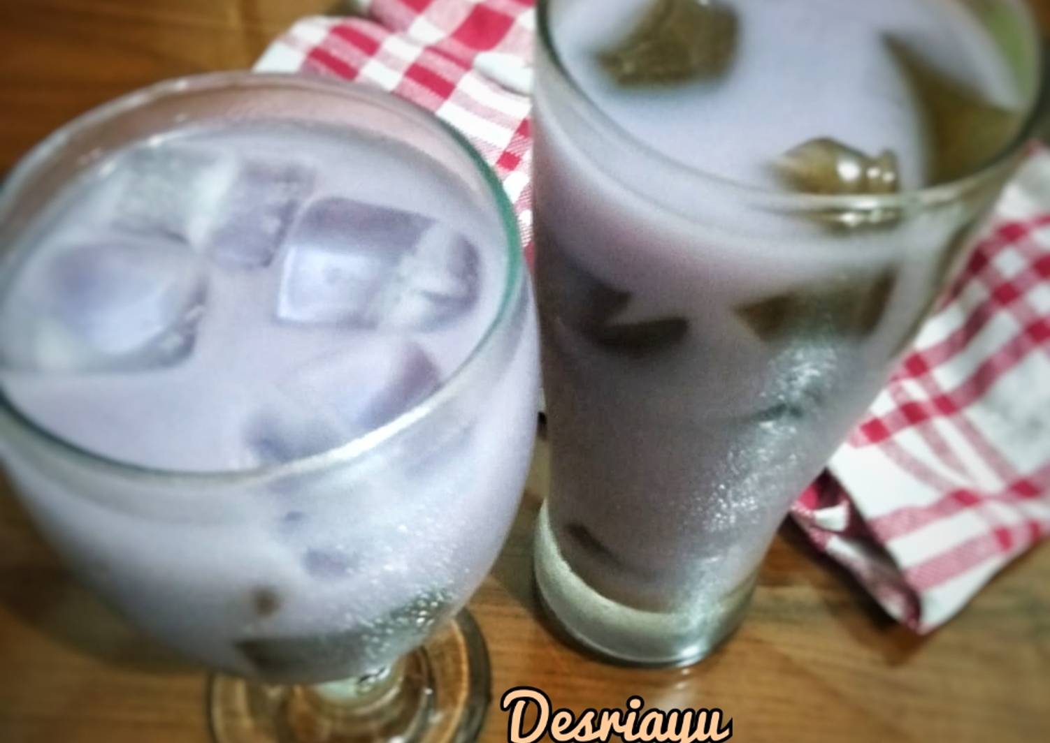 Resep Milkshake Taro Jelly Cincau oleh Desriayu - Cookpad