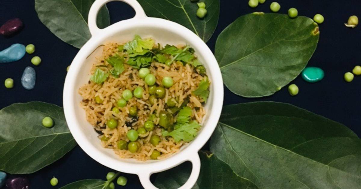 chef Nidhi Bole દ્વારા રેસીપી મટર પુલાવ (Matar Pulao Recipe In Gujarati ...