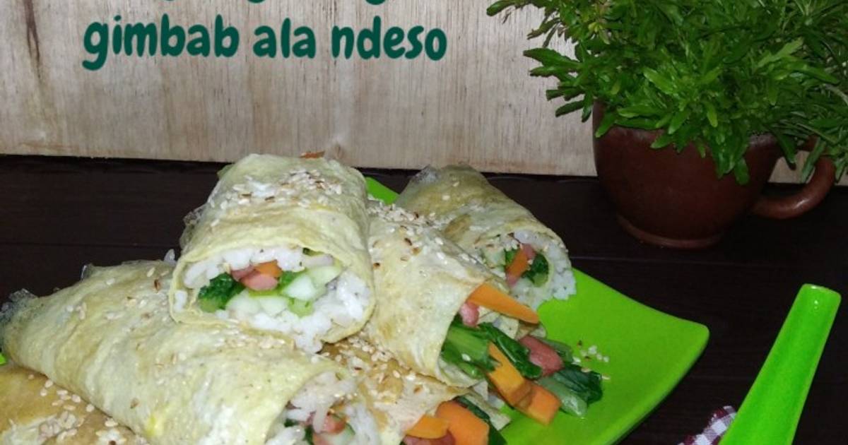 154 resep kimbab telur tanpa nori enak dan mudah - Cookpad