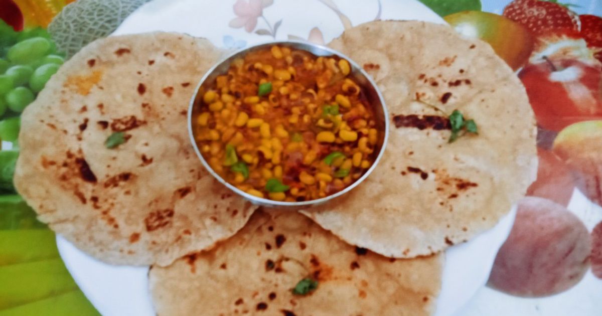 Tasty Healthy Soya Flour Roti And Sabji Recipe by Ramaben Joshi - Cookpad