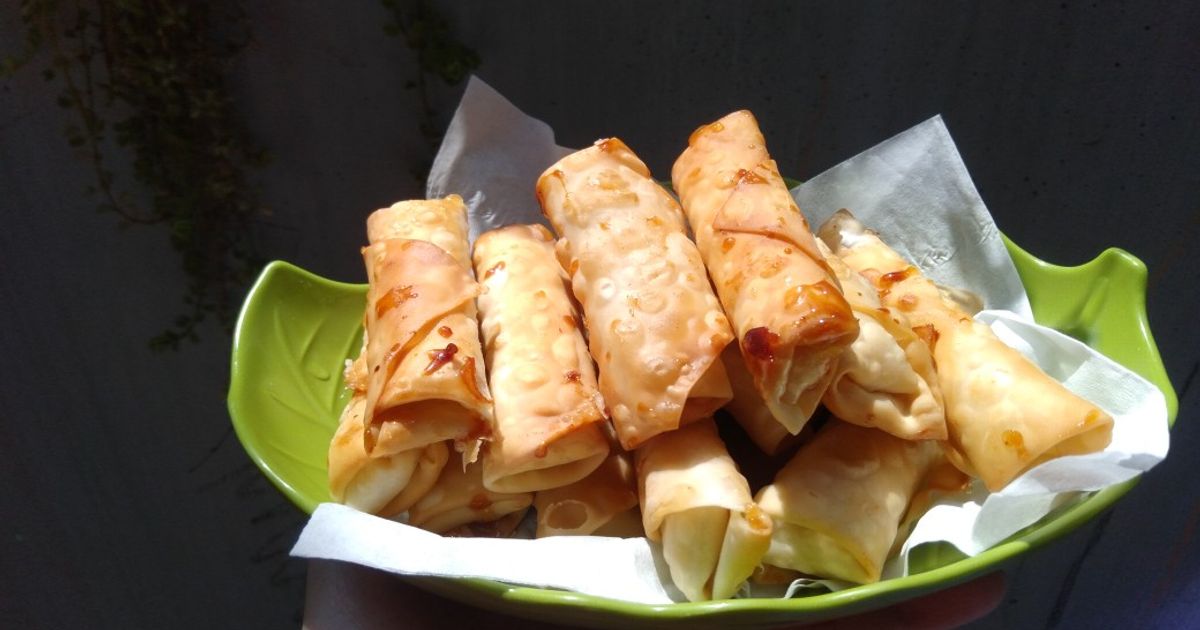 Resep cheese roll kulit pangsit rumahan enak dan mudah - Cookpad