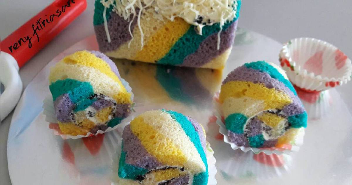93 resep roti gulung rainbow enak dan mudah - Cookpad