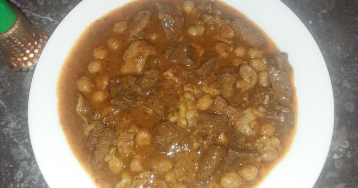 Lamb Tripe With Chickpeas Recipe By ام ريان