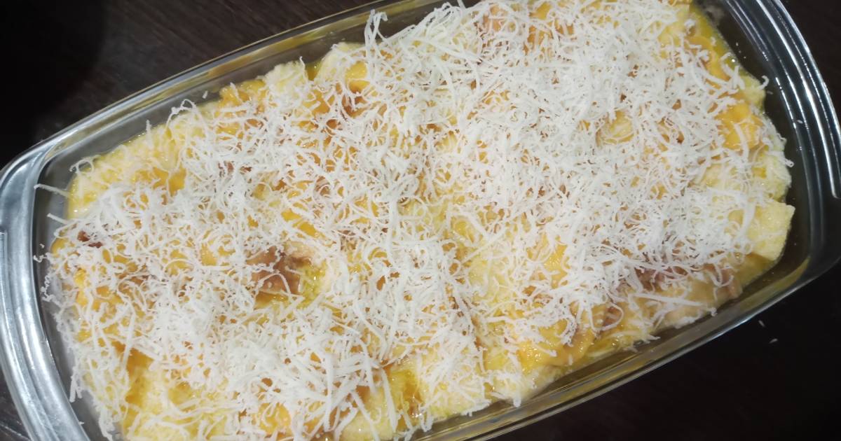 Resep 10.5#18 Bread pudding cempedak oleh Fatimah Fauziah - Cookpad
