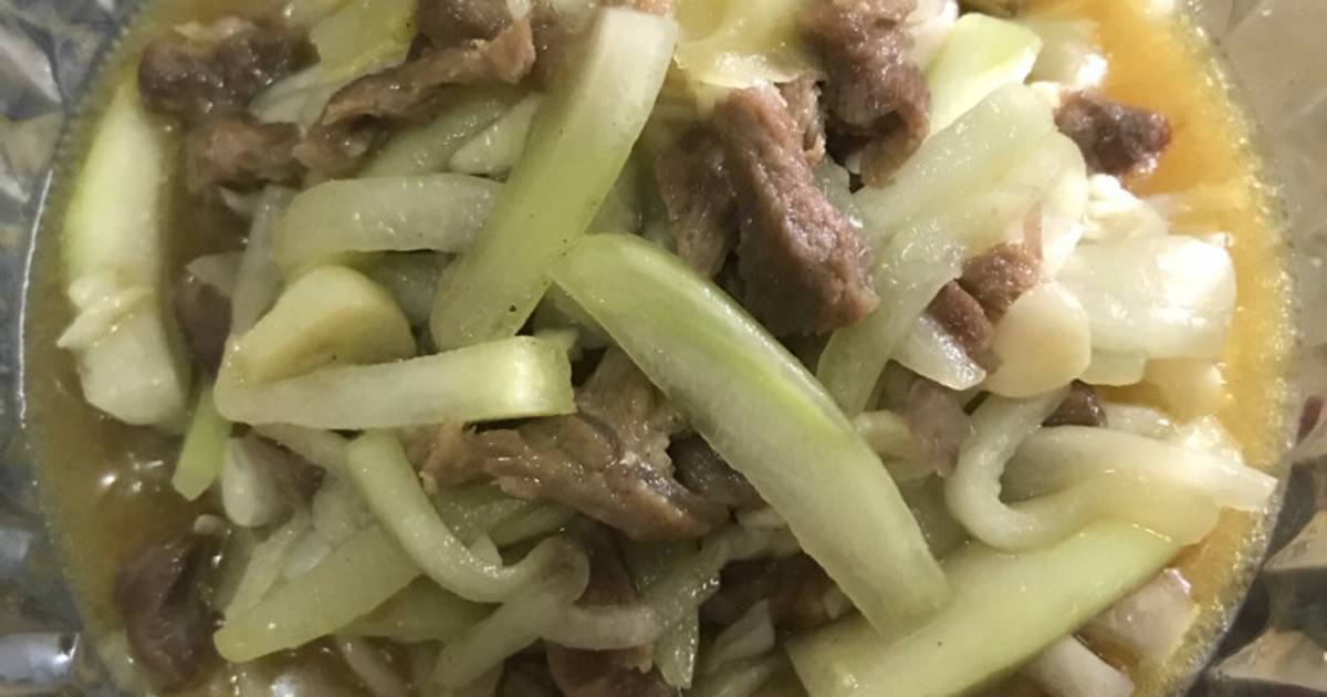 Resep Labu air tumis lamb🥗 oleh Lily’s - Cookpad