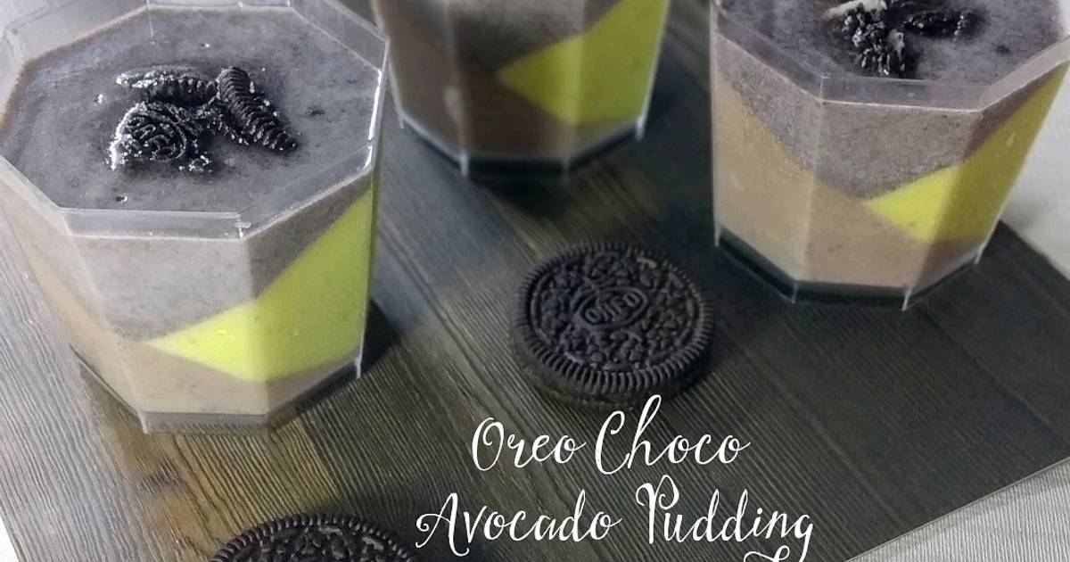 Resep Oreo Choco Avocado Pudding oleh Cookingliciouss - Cookpad