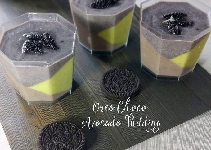 Resep Oreo Choco Avocado Pudding oleh Cookingliciouss - Cookpad