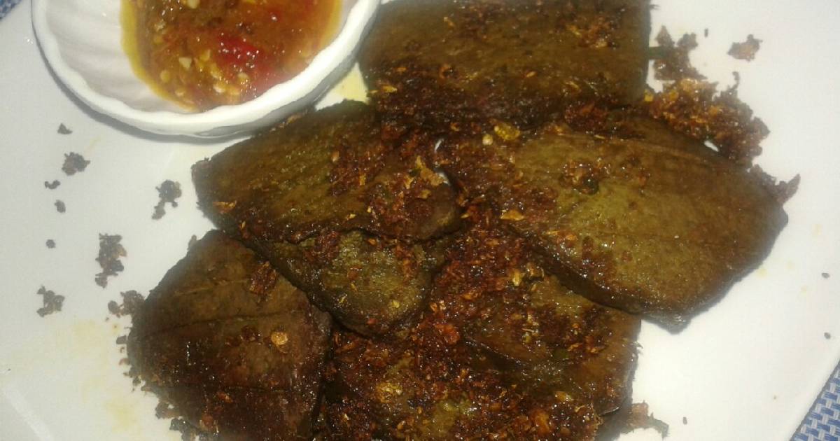 Resep Hati sapi goreng bumbu pedas oleh zuliana - Cookpad
