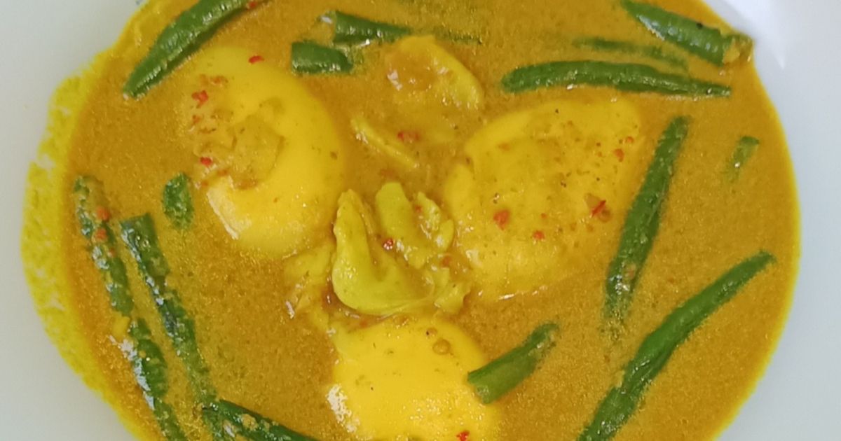Resep Gulai Telur Bebek Khas Mandailing oleh Mama Kafa - Cookpad