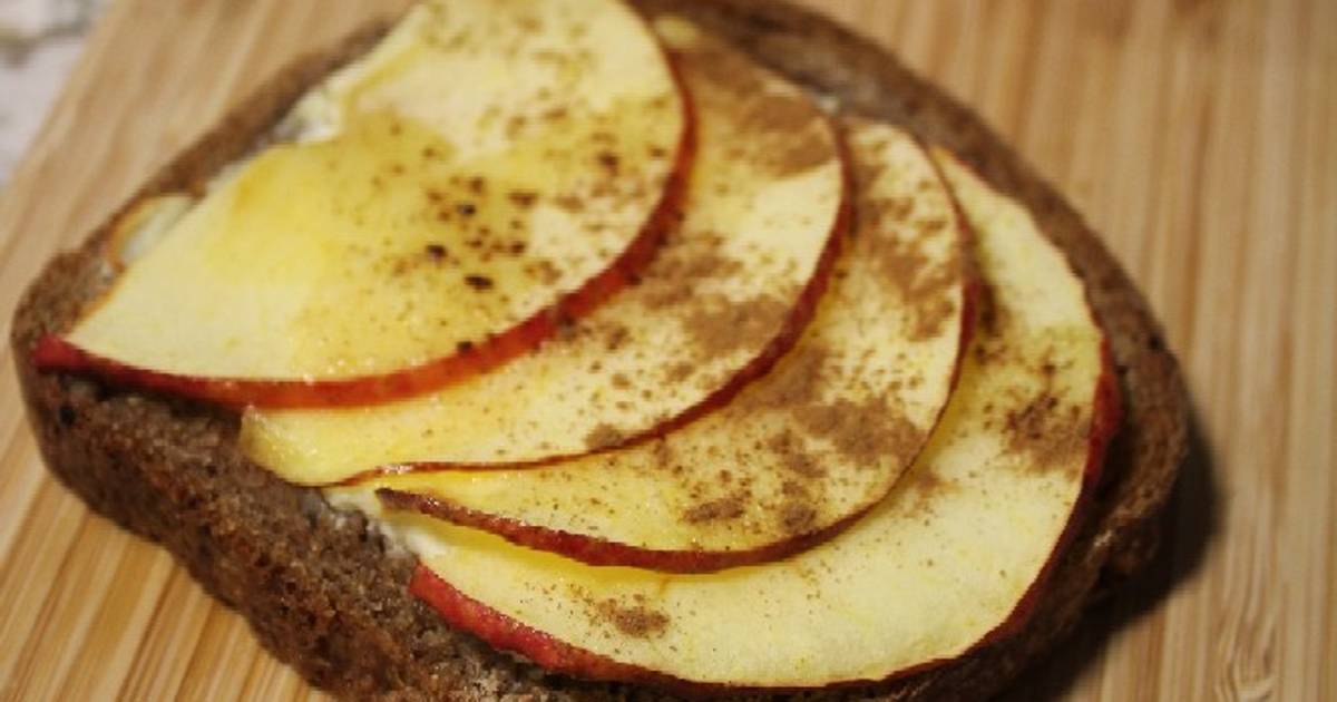 Tostada de queso crema y manzana en freidora de aire 🍎 Receta de ...